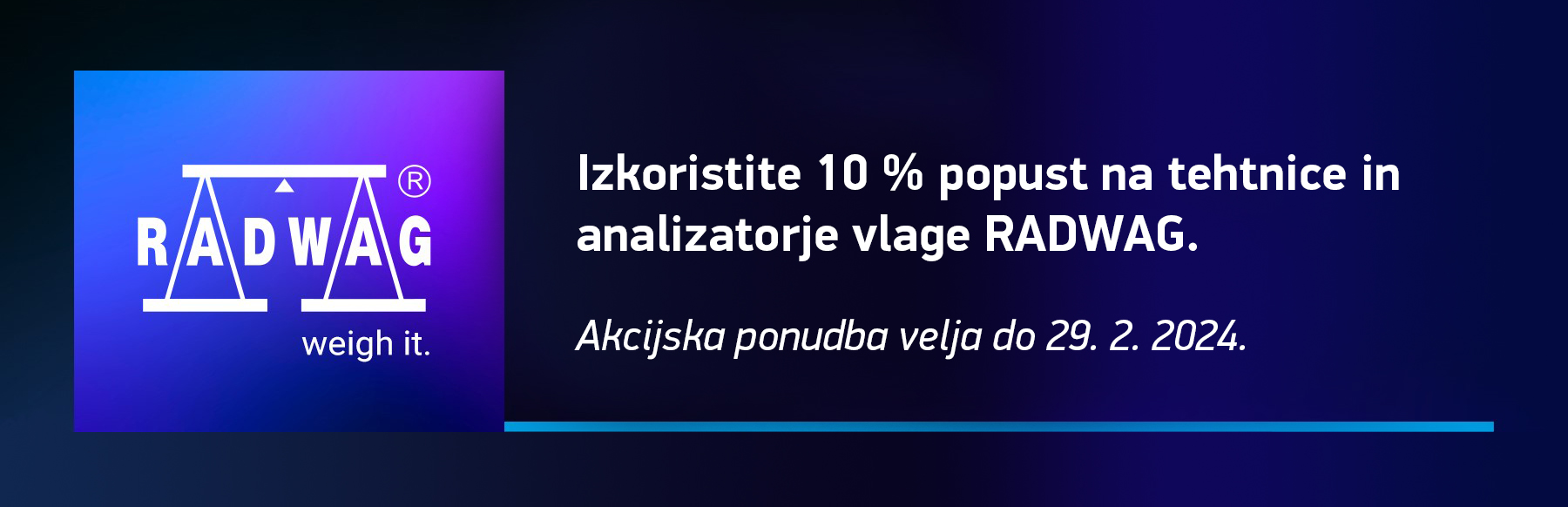 RADWAG analizator vlage (brezplačno izobraževanje 23.2.) - LOTRIČ Metrology